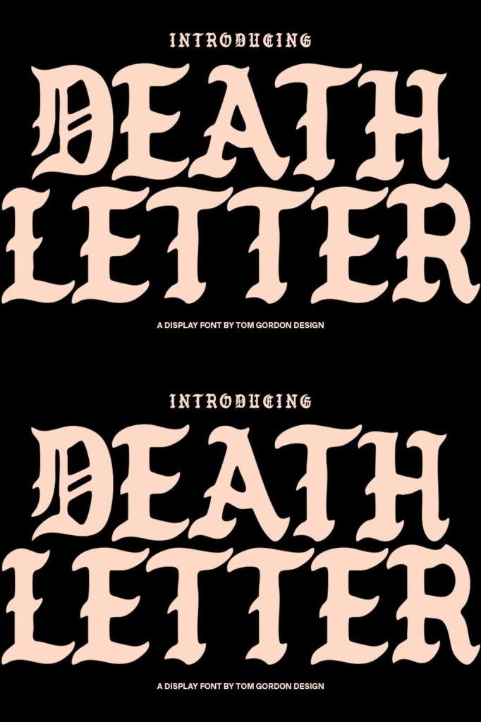 Death Letter Font - Leasted - Graphics Template Resources