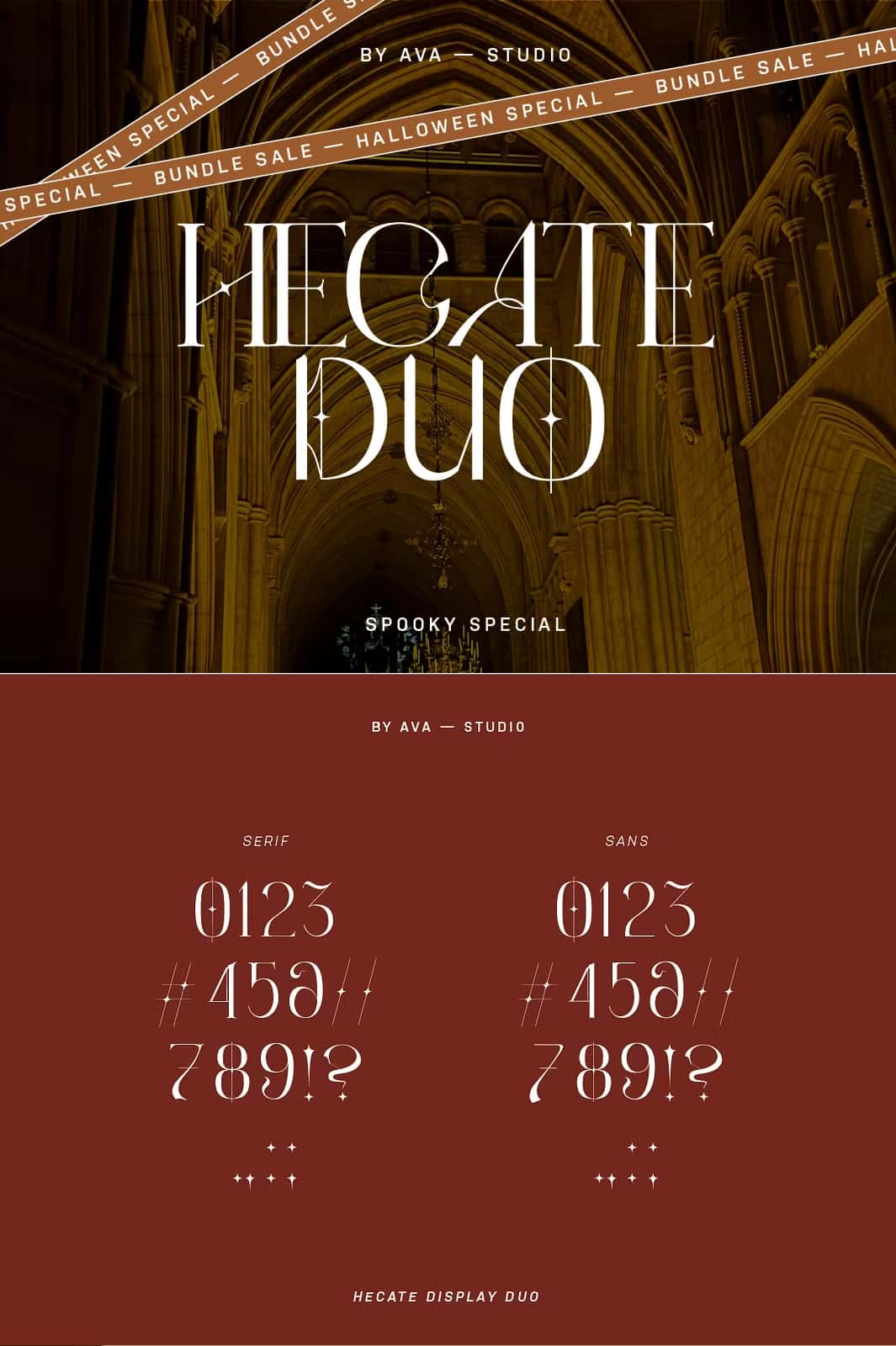 Hecate Font DUO — Halloween Edition - Leasted - Graphics Template Resources