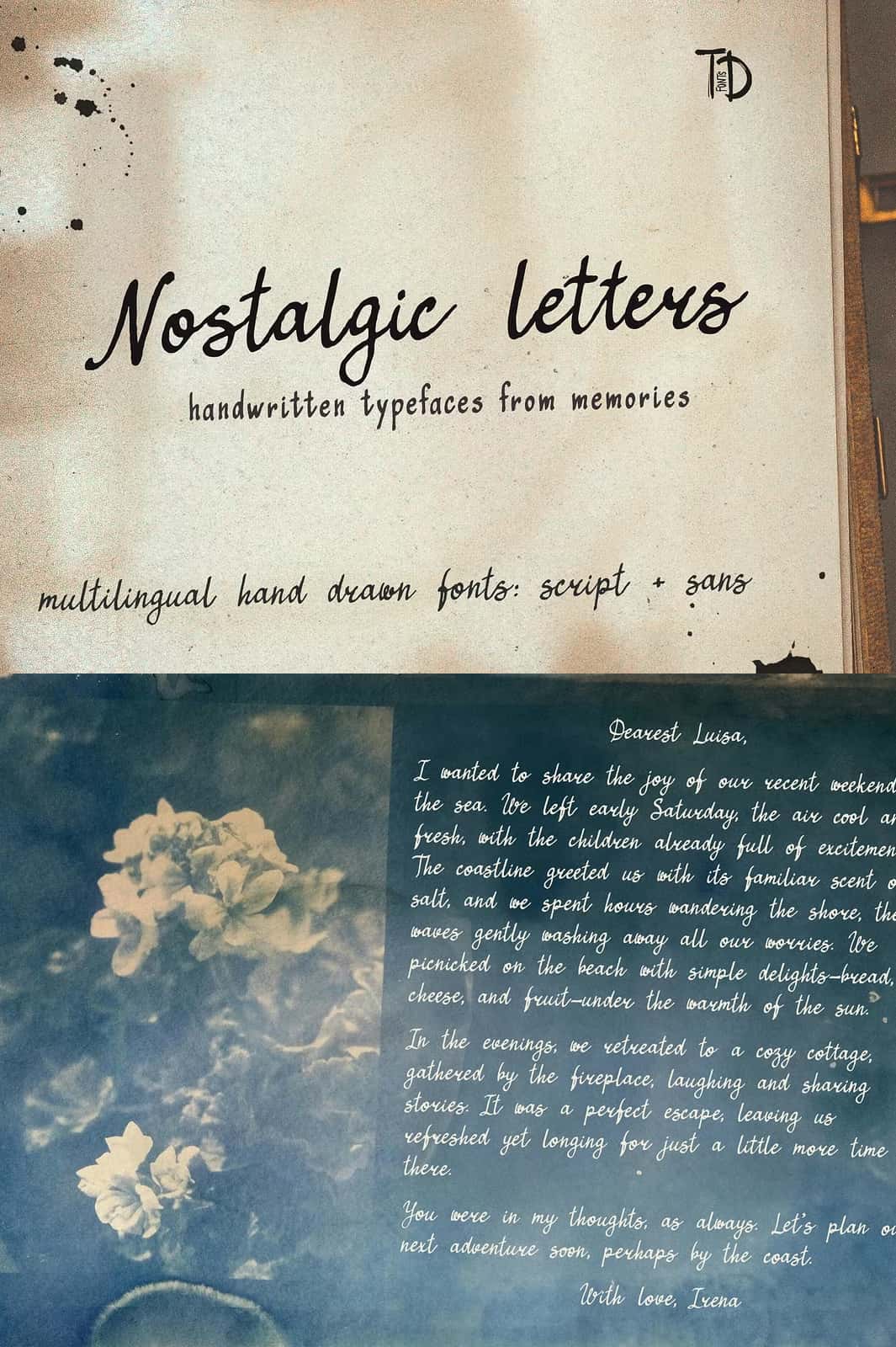 Nostalgic letters retro script font - Leasted - Graphics Template Resources