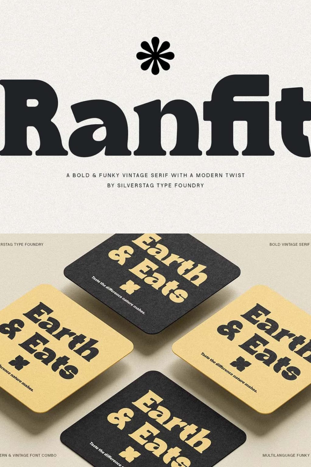 Ranfit - Bold & Funky Serif Font - Leasted - Graphics Template Resources