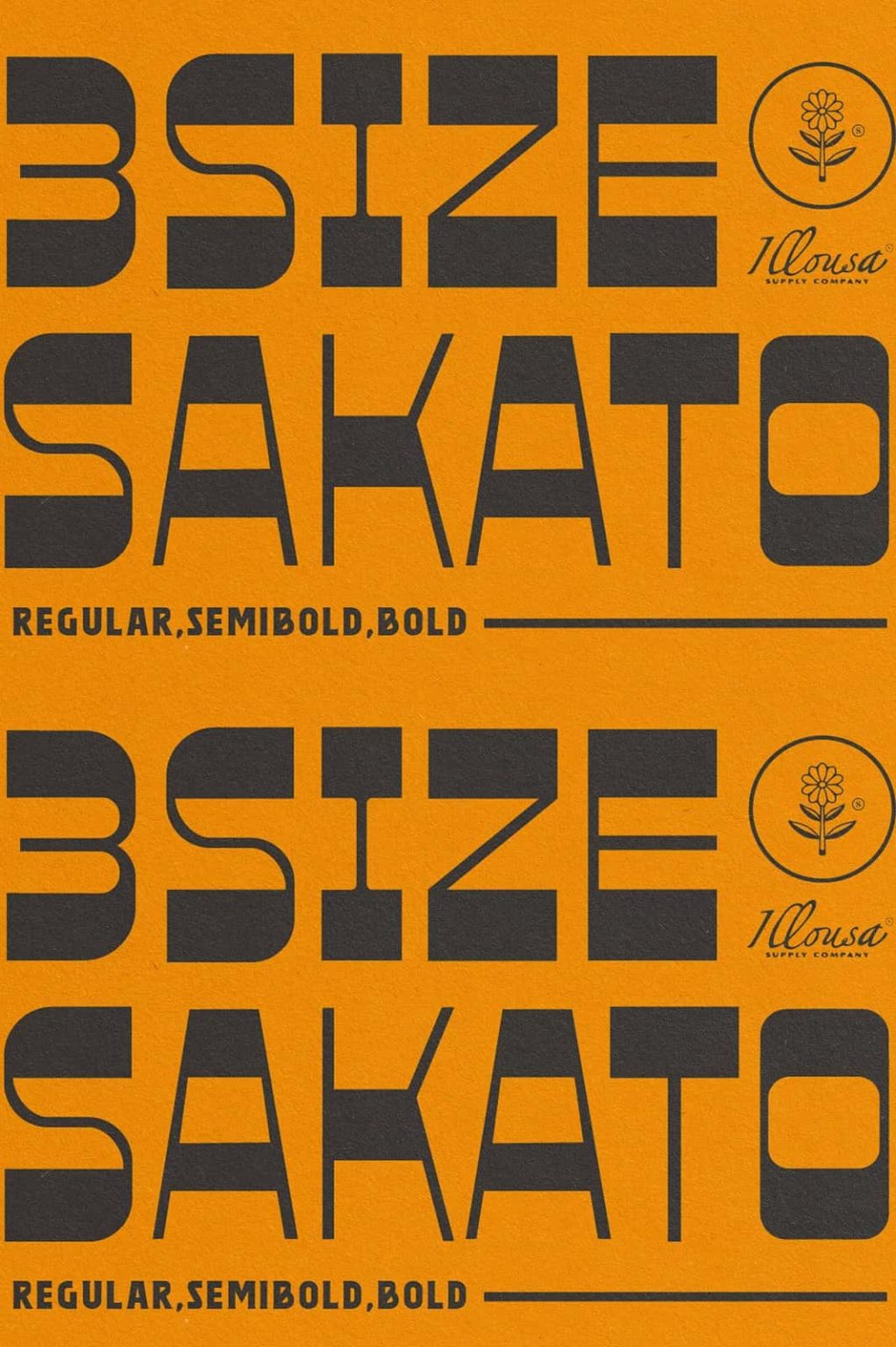 Sakato Typeface | Vintage Print Font - Leasted - Graphics Template ...