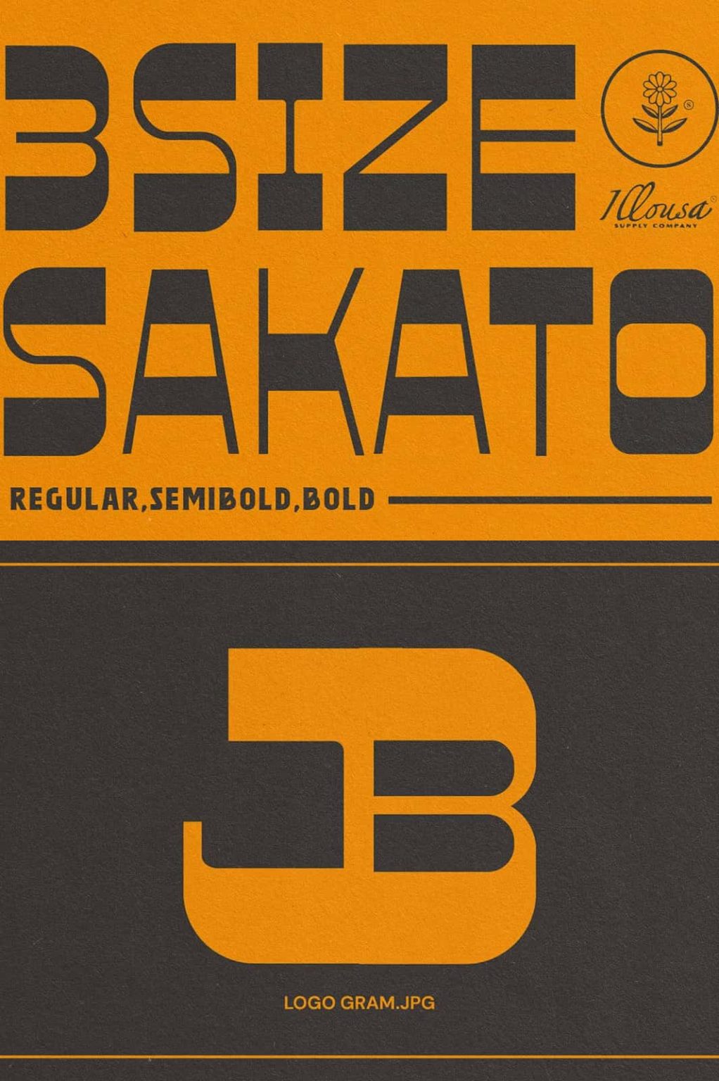 Sakato Typeface | Vintage Print Font - Leasted - Graphics Template ...