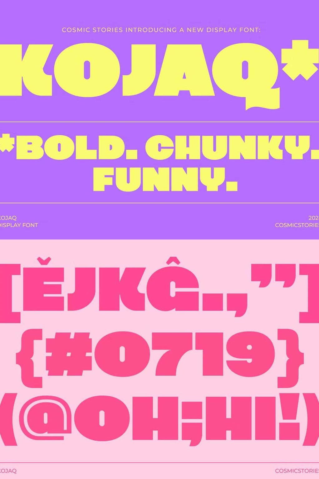 KOJAQ / A Chunky Sans Serif Font - Leasted - Graphics Template Resources