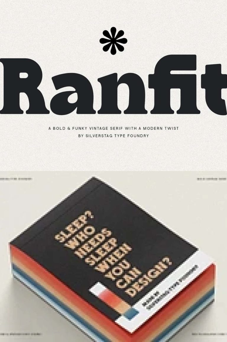 Ranfit - Bold & Funky Serif Font - Leasted - Graphics Template Resources