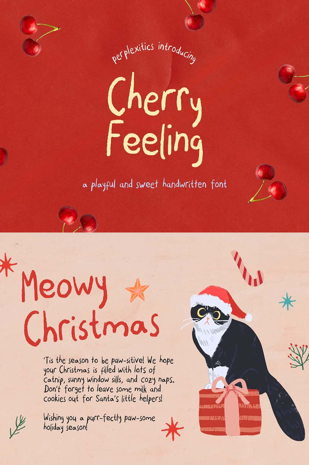 Cherry Feeling Handwritten Font - Leasted - Graphics Template Resources