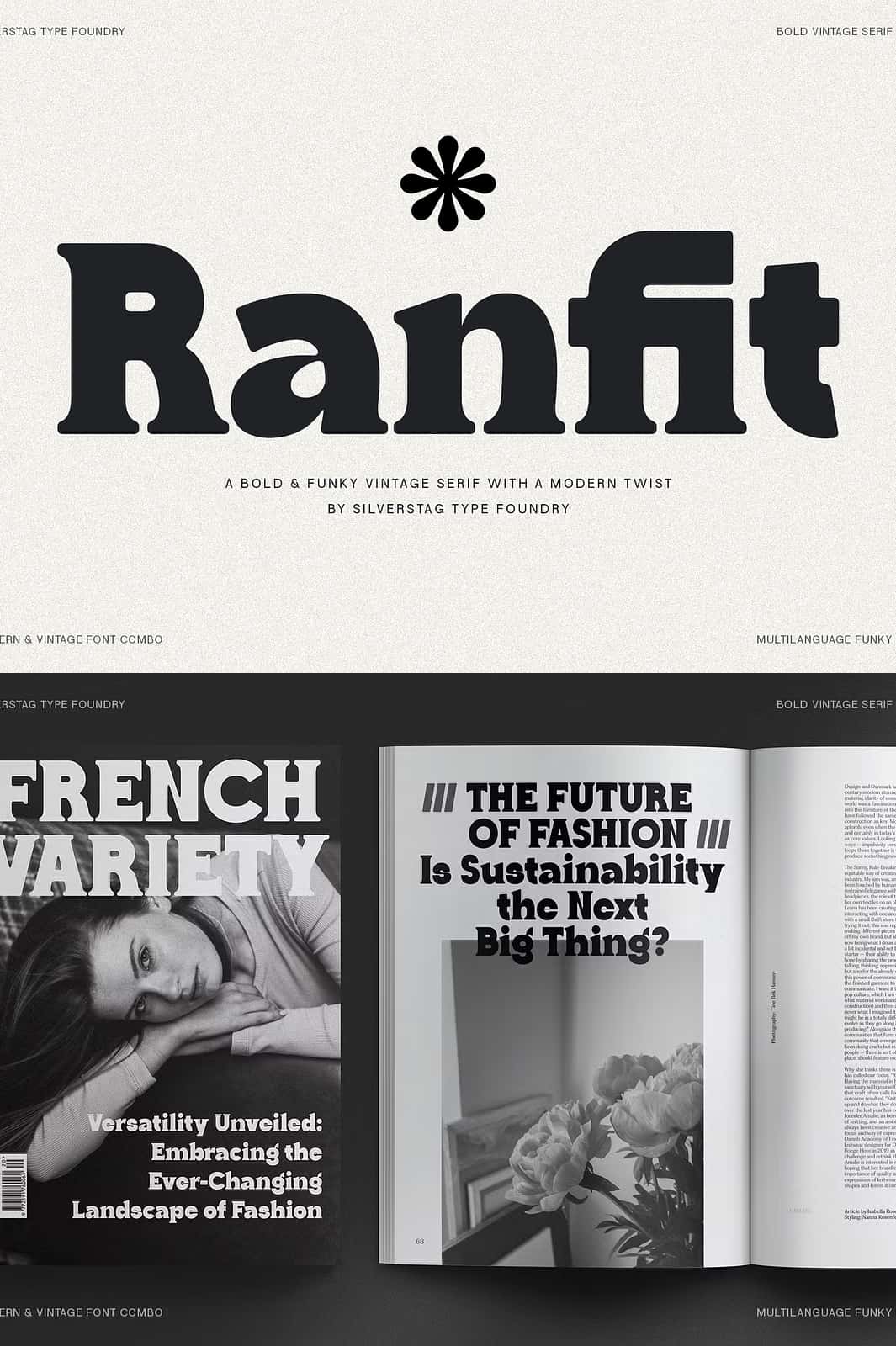 Ranfit - Bold & Funky Serif Font - Leasted - Graphics Template Resources
