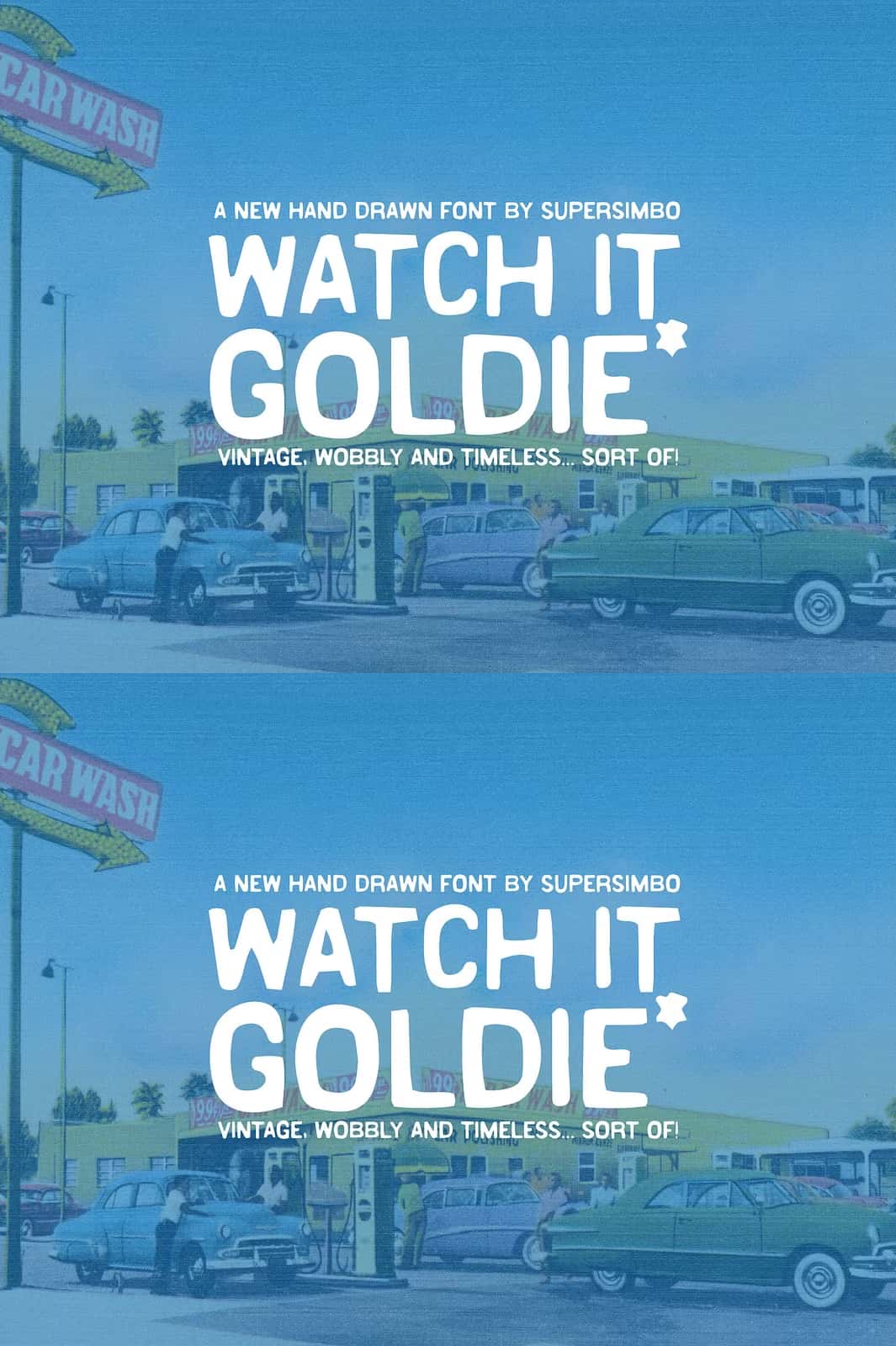 Watch it Goldie | Hand Drawn Font - Leasted - Graphics Template Resources