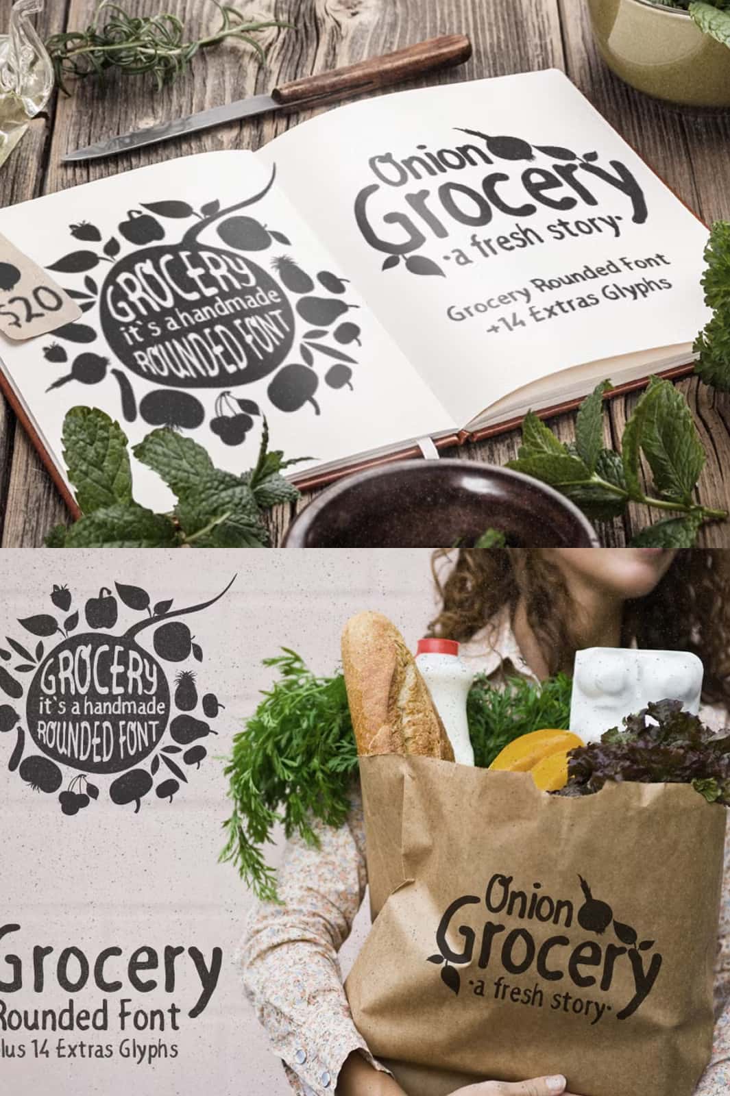 Grocery Rounded Font - Leasted - Graphics Template Resources