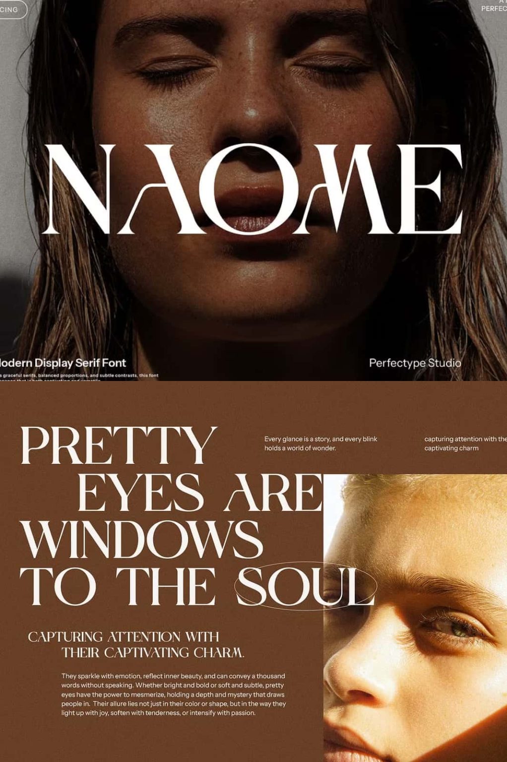 Naomi Modern Serif Font - Leasted - Graphics Template Resources