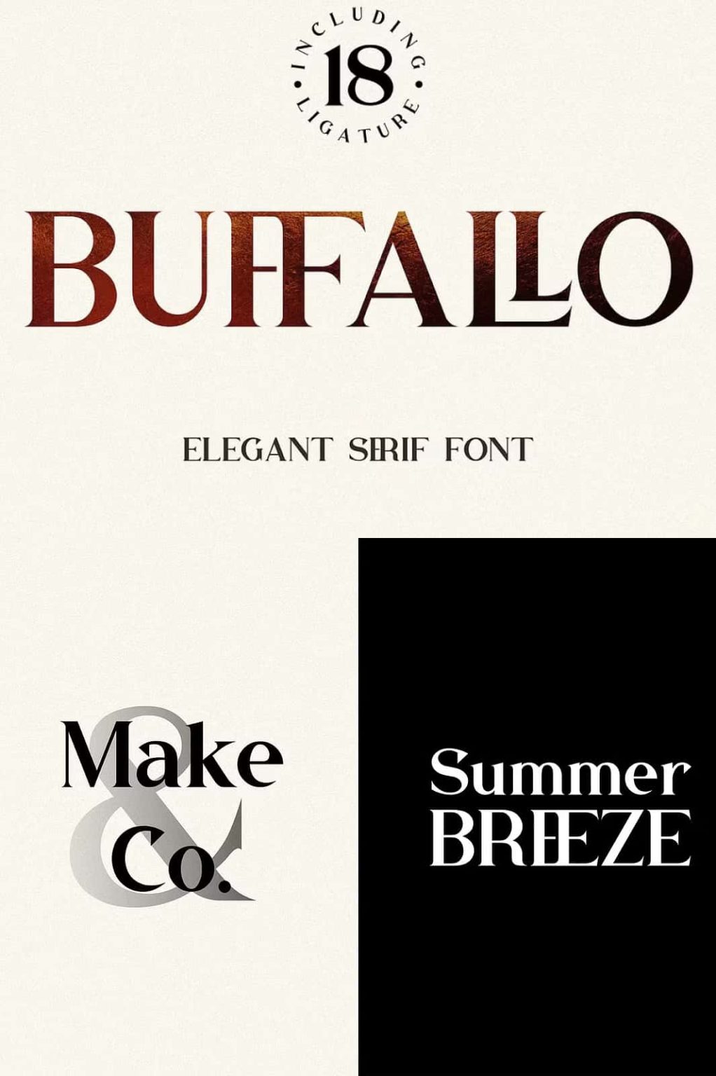 Buffallo - Serif Font - Leasted - Graphics Template Resources