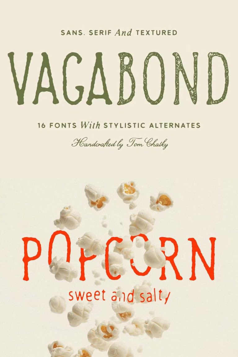 Vagabond - Handcrafted Font Pack - Leasted - Graphics Template Resources