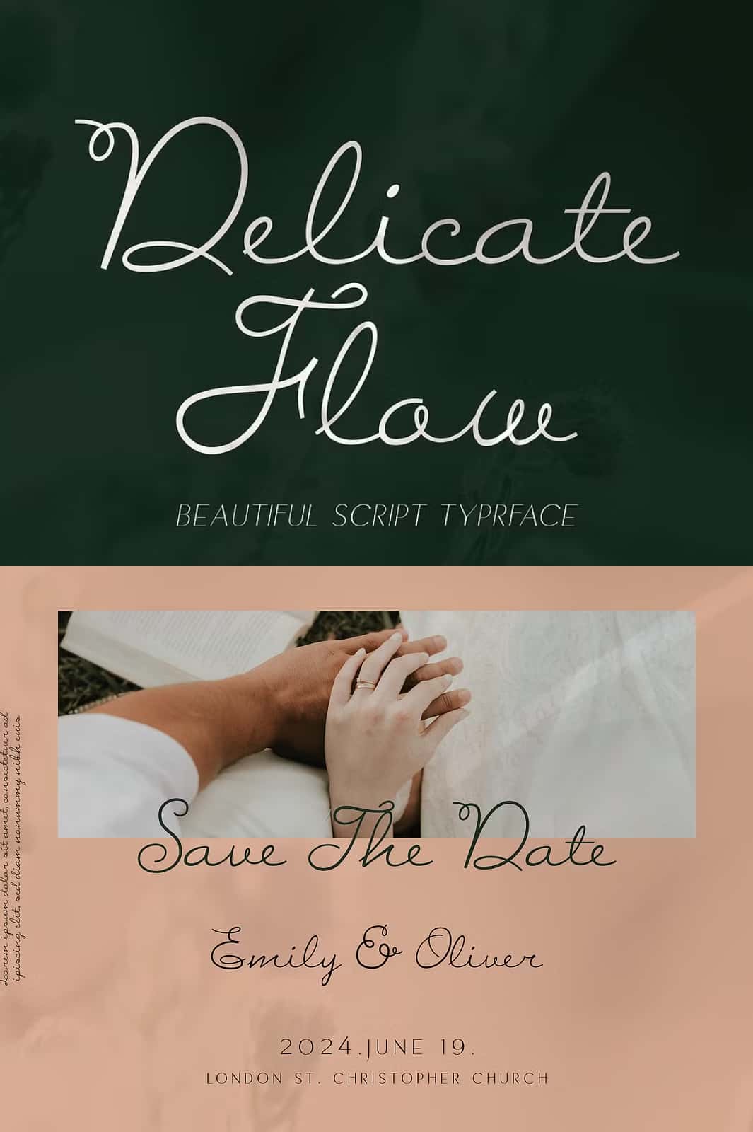Delicate Flow - Signature Script - Leasted - Graphics Template Resources