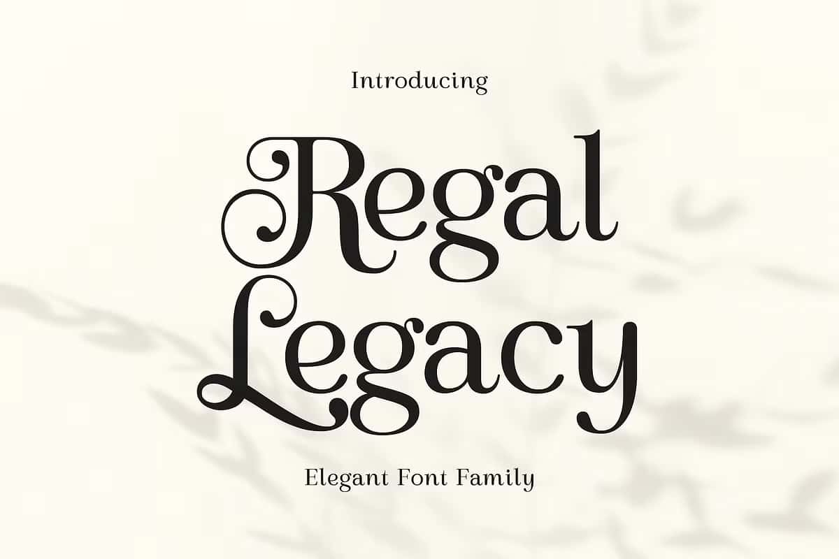 Regal Legacy - Elegant Typeface - Leasted - Graphics Template Resources