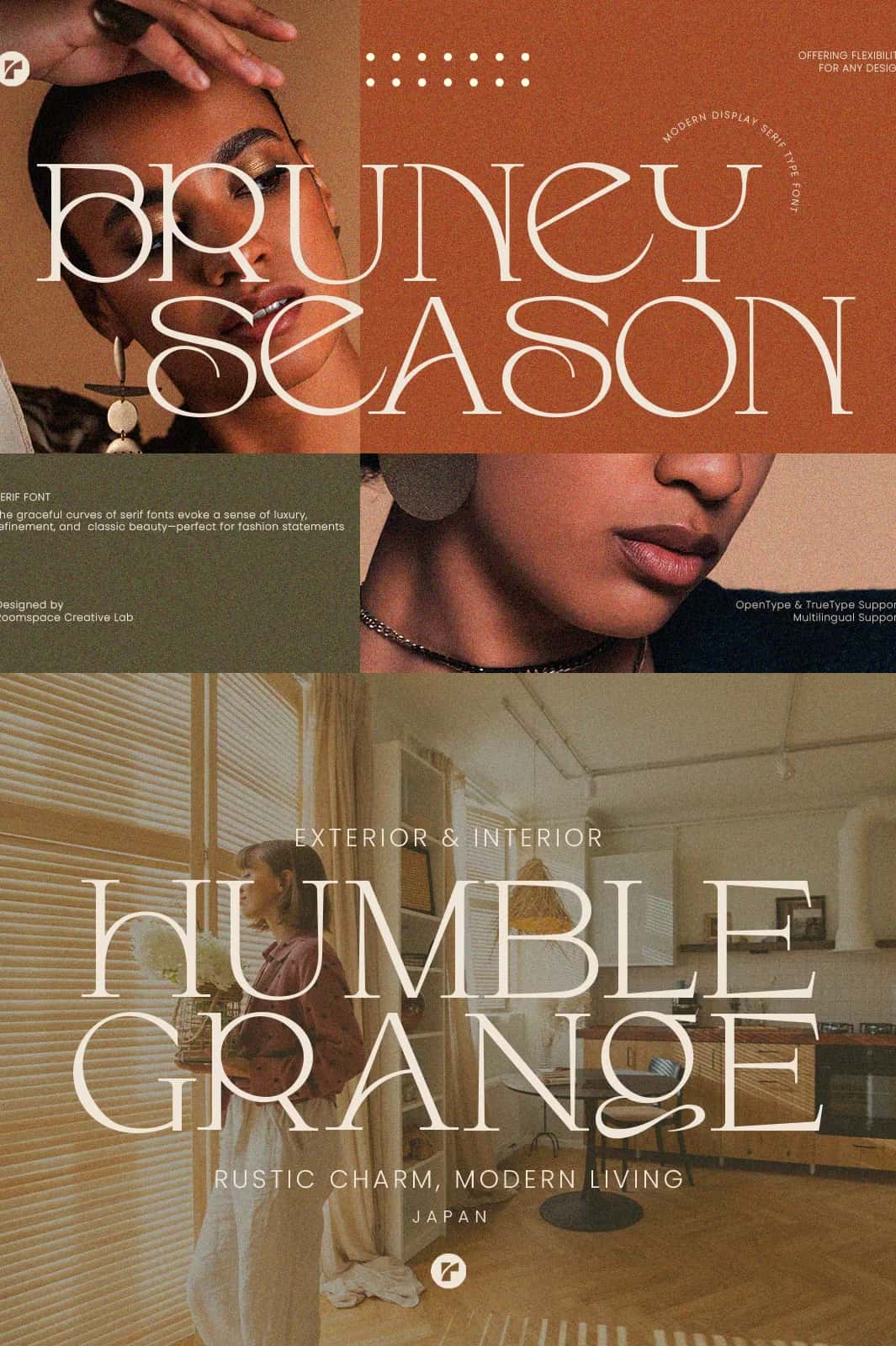 Bruney Season Font - Elegant Display - Leasted - Graphics Template ...