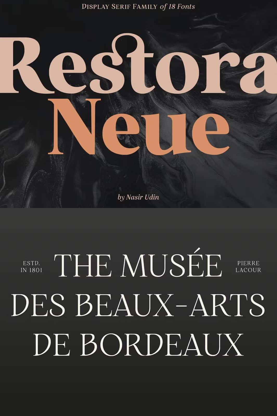 Restora Neue - 18 Fonts - Leasted - Graphics Template Resources
