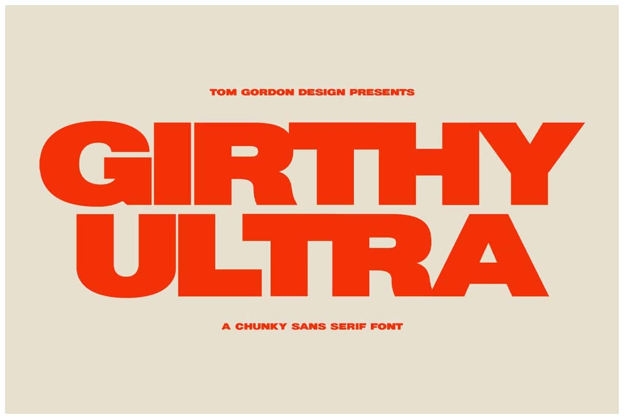Girthy Ultra Sans - Leasted - Graphics Template Resources