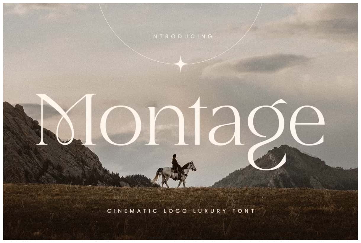 Montage - Cinematic Logo Luxury Font - Leasted - Graphics Template ...