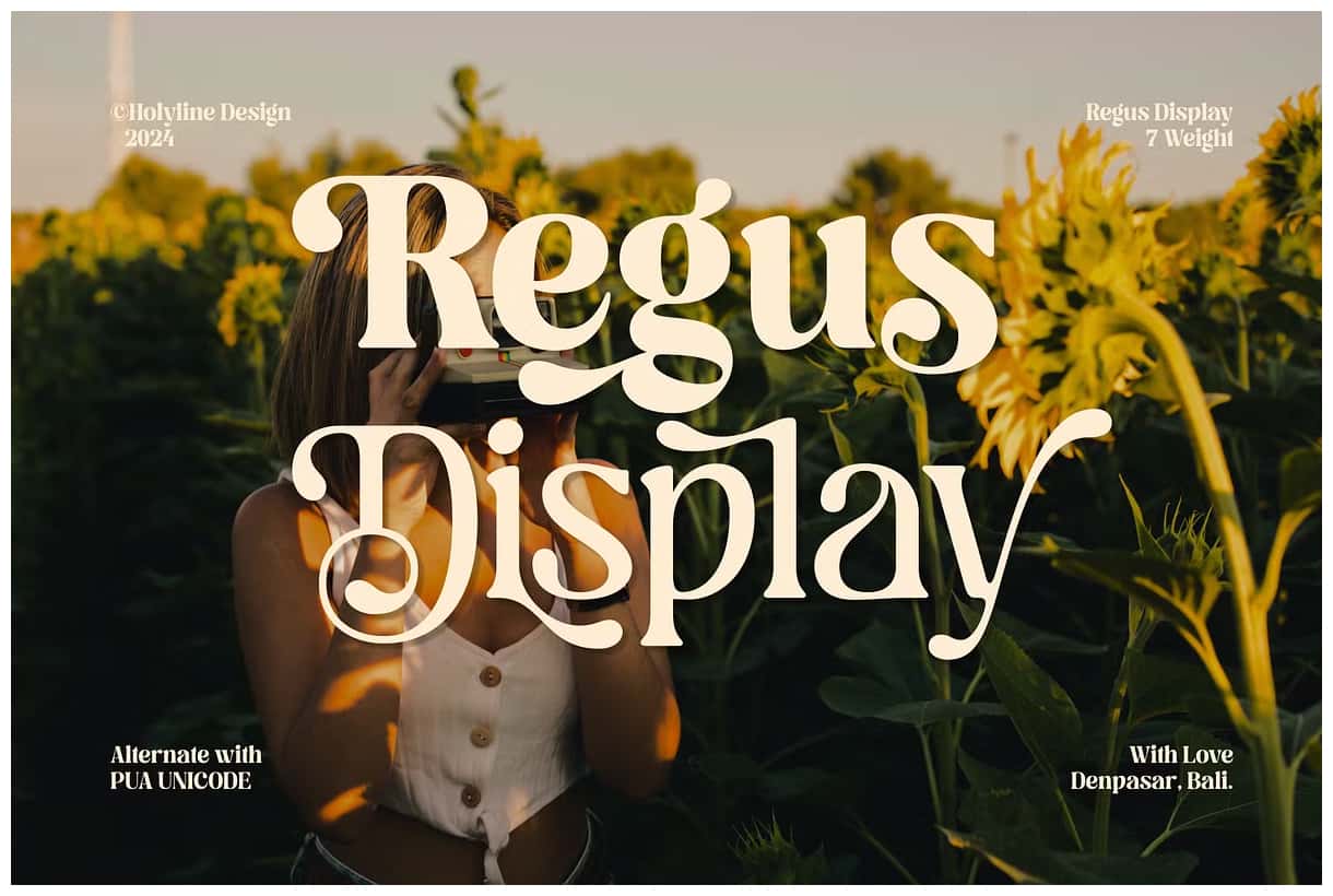 Regus Display - 90's Serif Family - Leasted - Graphics Template Resources