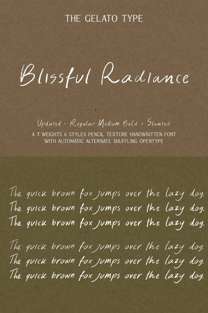 Blissful Radiance Handwritten Font - Leasted - Graphics Template Resources