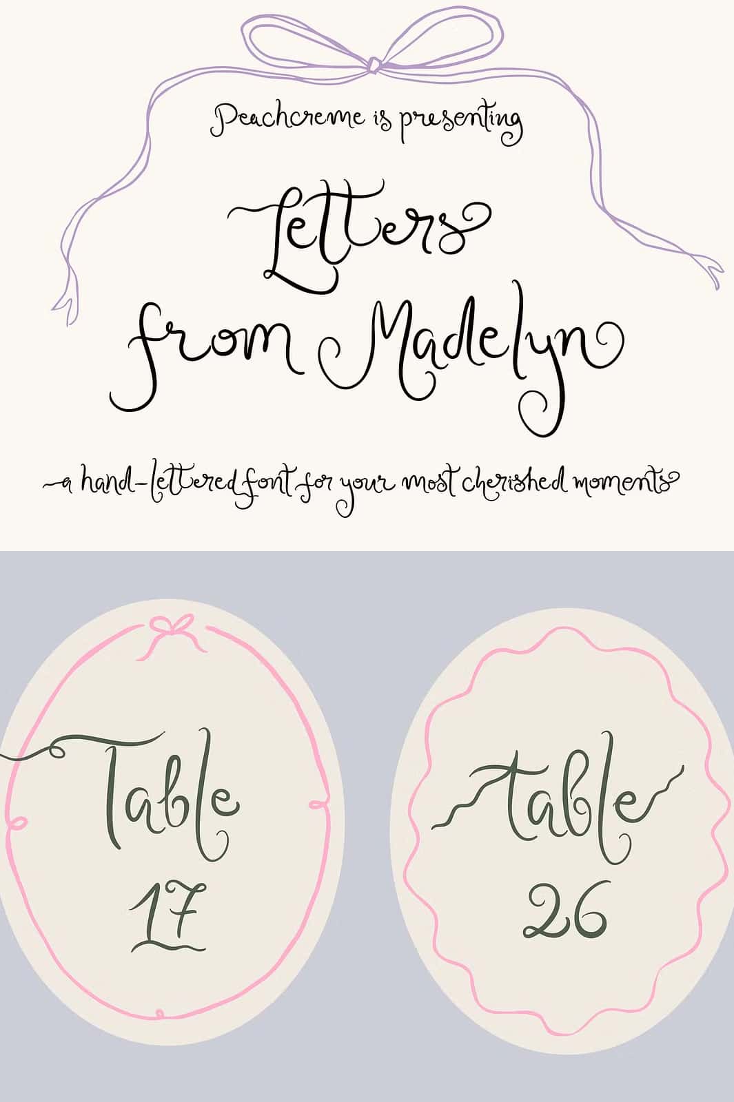 Letters from Madelyn - Script Font - Leasted - Graphics Template Resources