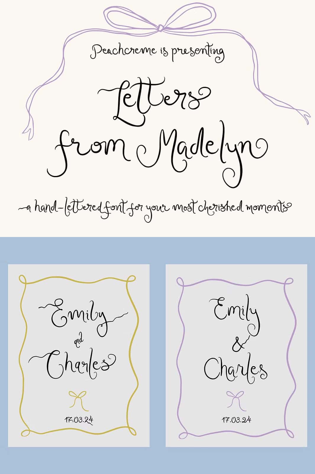 Letters from Madelyn - Script Font - Leasted - Graphics Template Resources