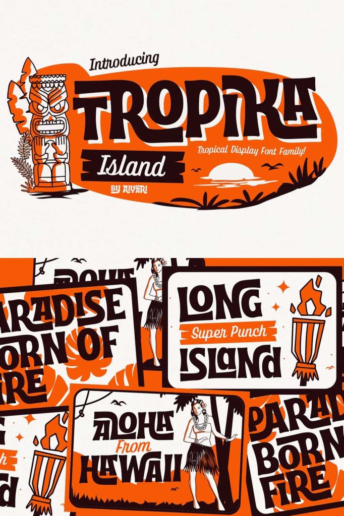 Tropika Island Font Family - Leasted - Graphics Template Resources