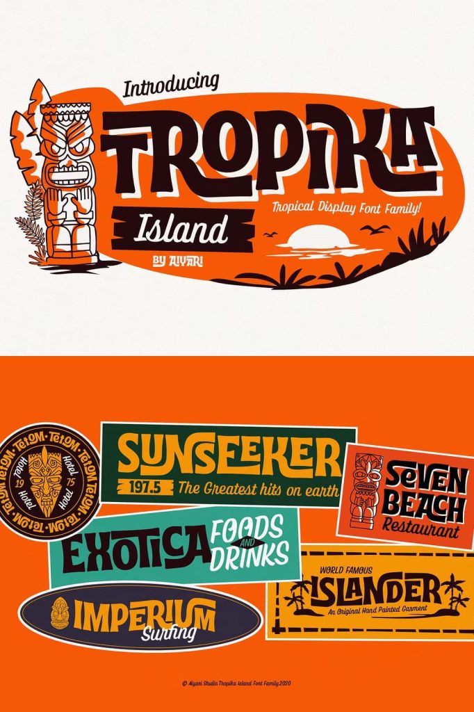 Tropika Island Font Family - Leasted - Graphics Template Resources