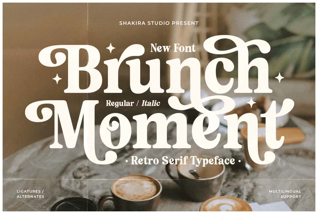 Brunch Moment - Retro Serif - Leasted - Graphics Template Resources