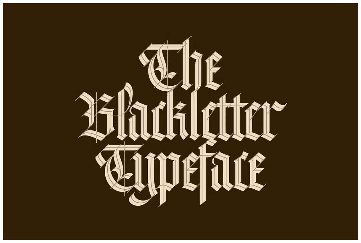 JA Gothic Textura Font - Leasted - Graphics Template Resources