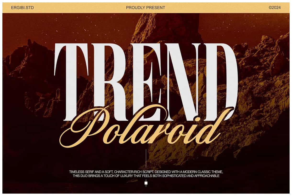 Trend Polaroid - Font Duo - Leasted - Graphics Template Resources