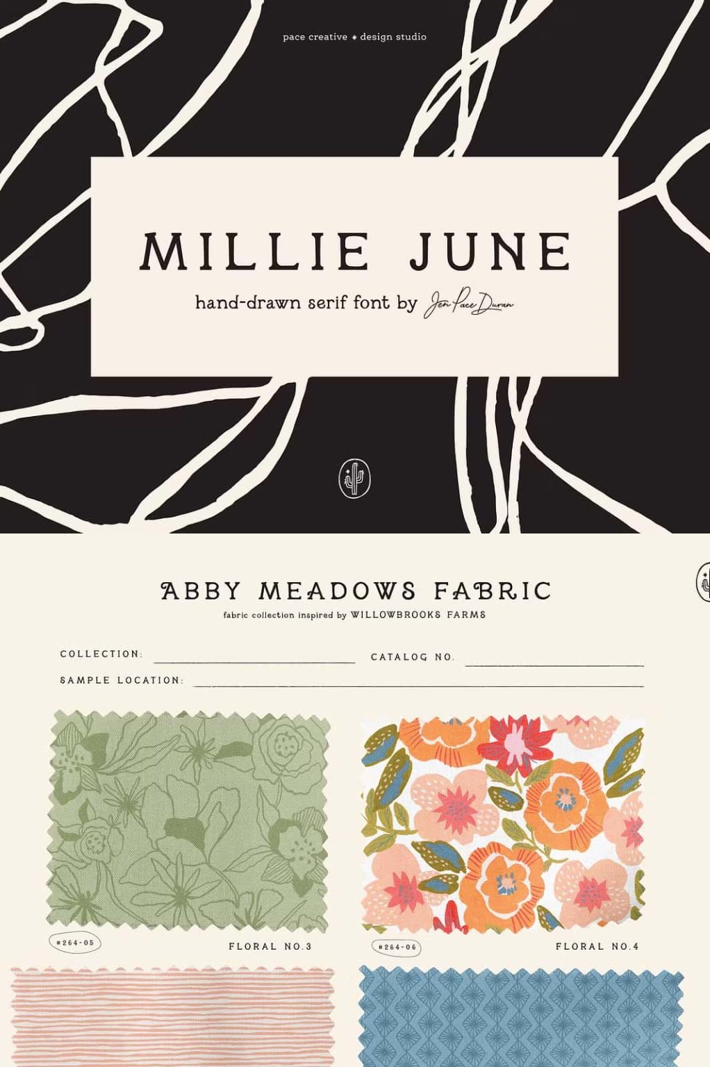 Millie June: A Hand-Drawn Font - Leasted - Graphics Template Resources