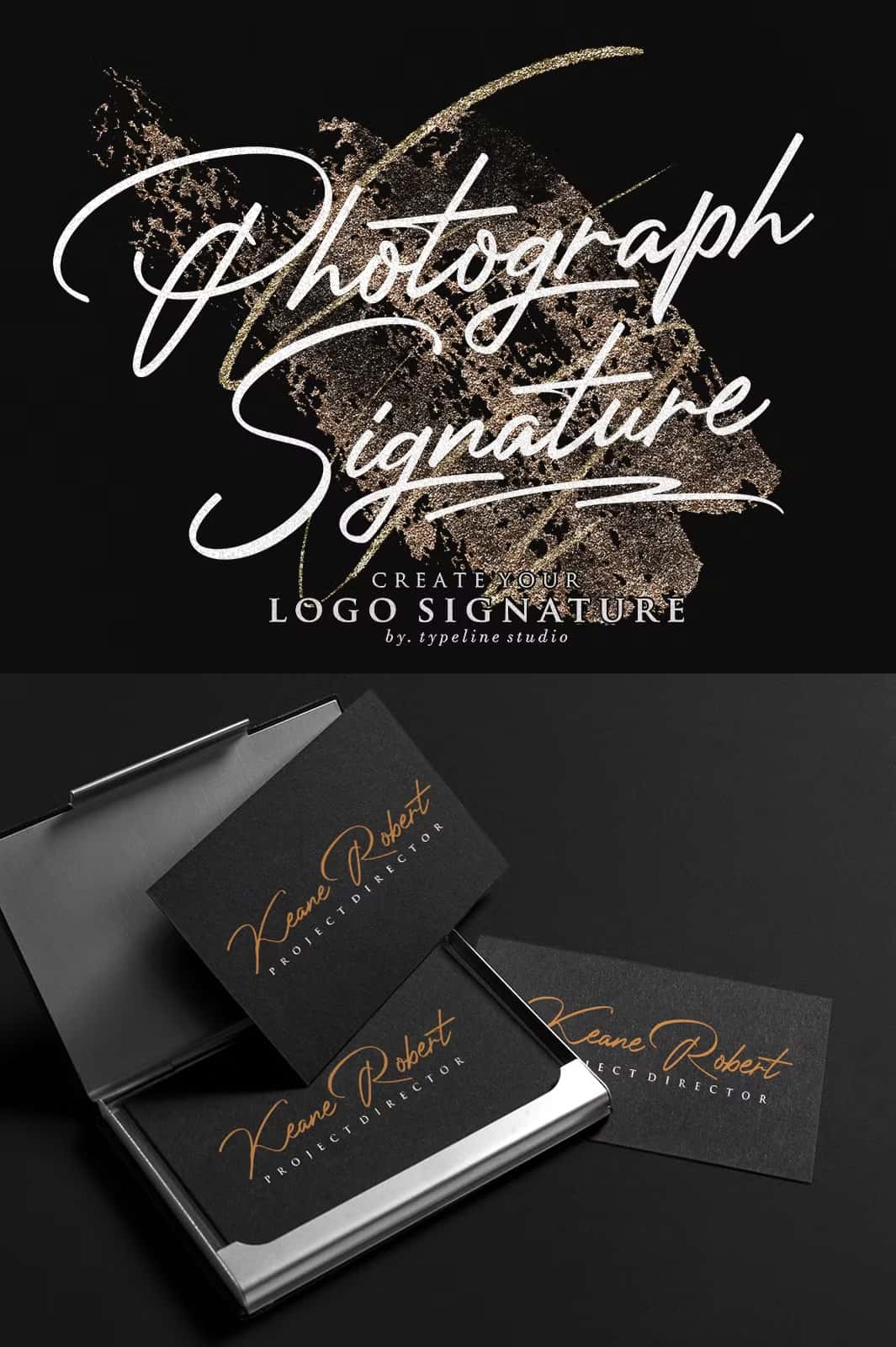 Photograph Signature Logo fonts - Leasted - Graphics Template Resources