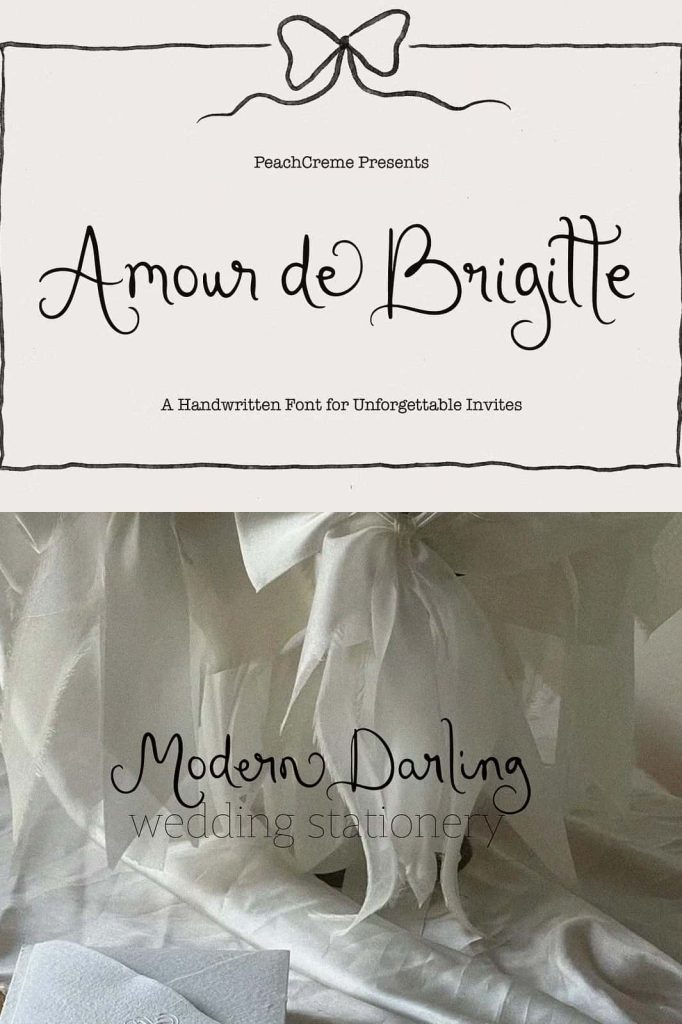 Amour de Brigitte - Quirky Font - Leasted - Graphics Template Resources