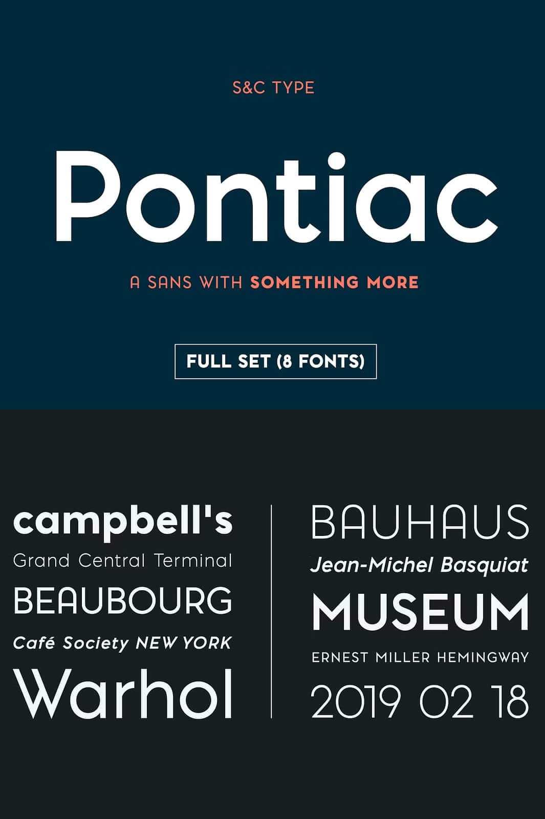 Pontiac Font Collection (Full set) - Leasted - Graphics Template Resources