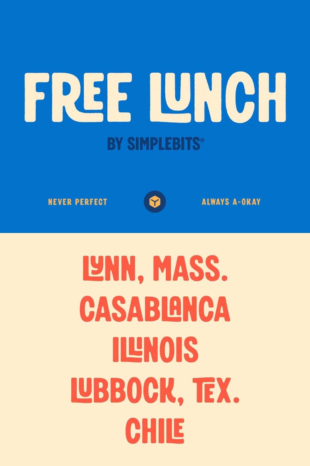 Free Lunch — Vintage lettering font - Leasted - Graphics Template Resources