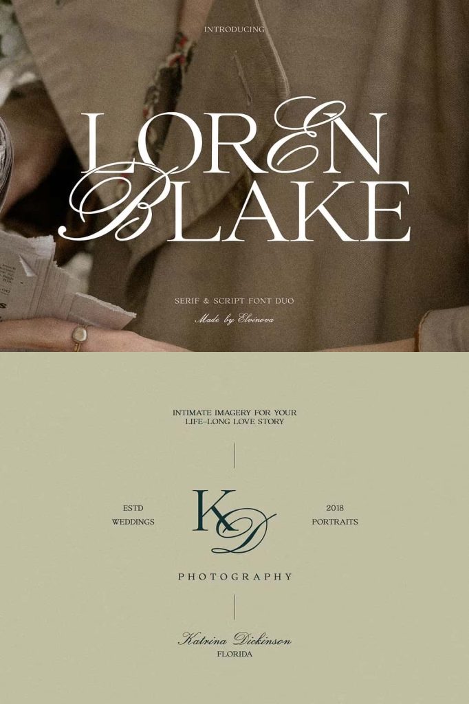 Loren Blake | Font Duo - Leasted - Graphics Template Resources