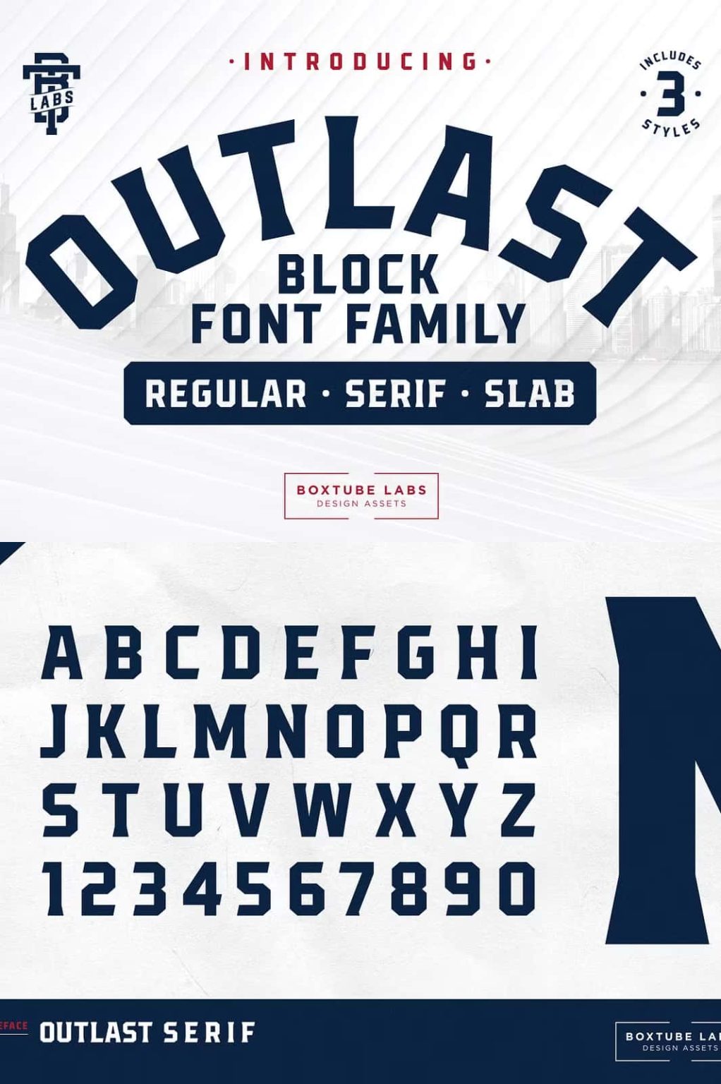 Outlast - Display Font - Leasted - Graphics Template Resources