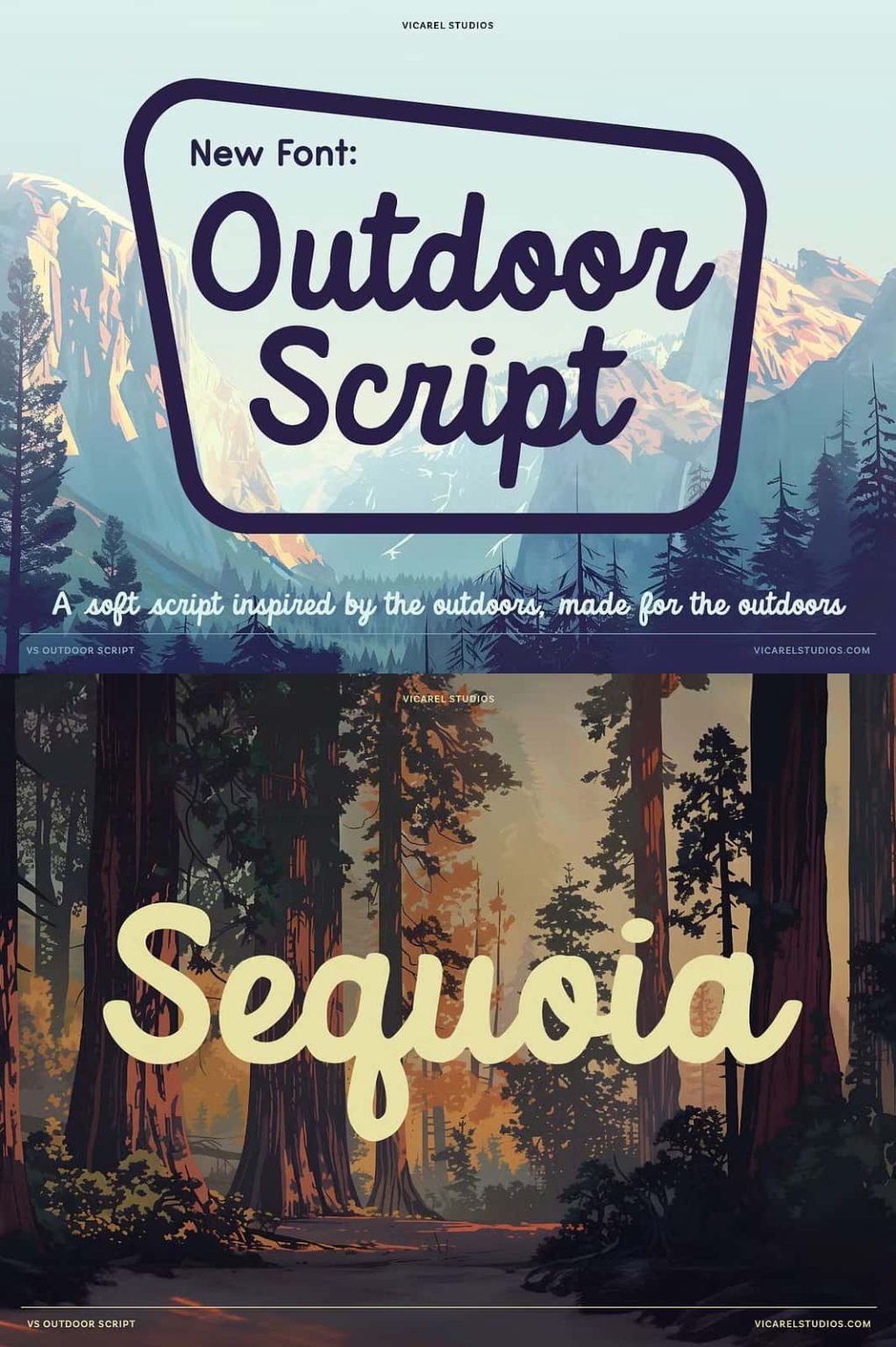 Outdoor Script | National Park Font - Leasted - Graphics Template Resources