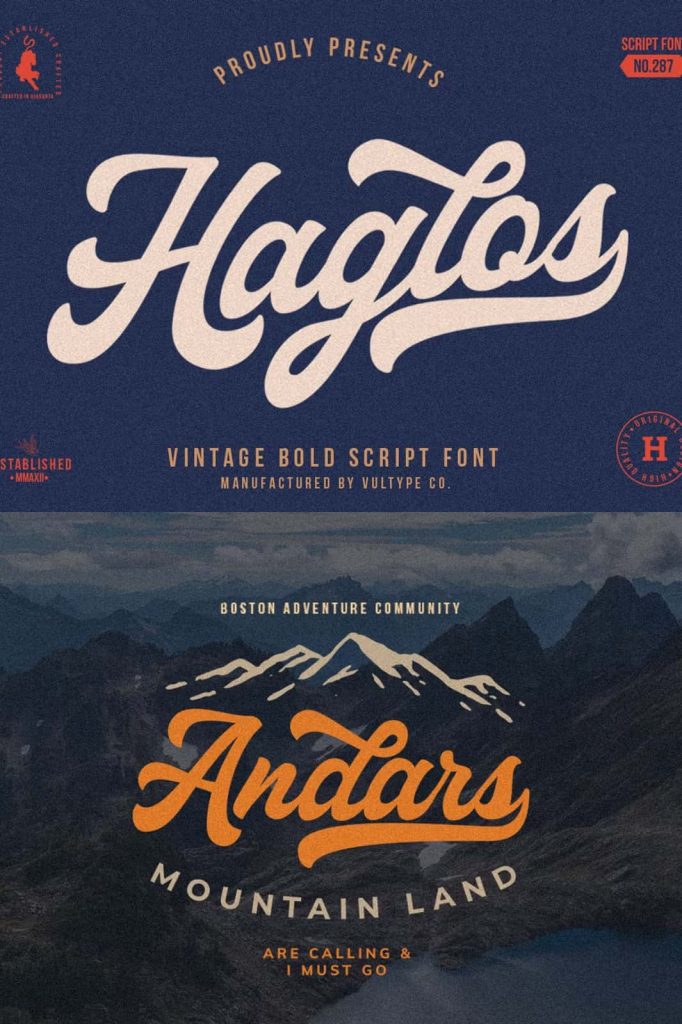 Haglos - Bold Script - Leasted - Graphics Template Resources