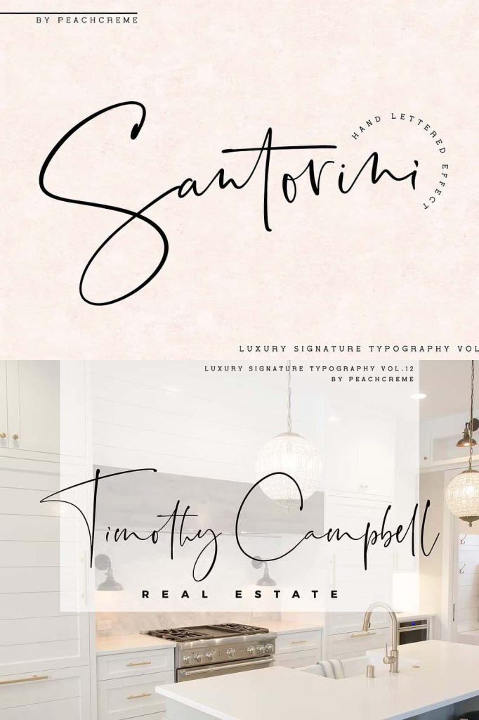 Santorini // Luxury Signature Font - Leasted - Graphics Template Resources