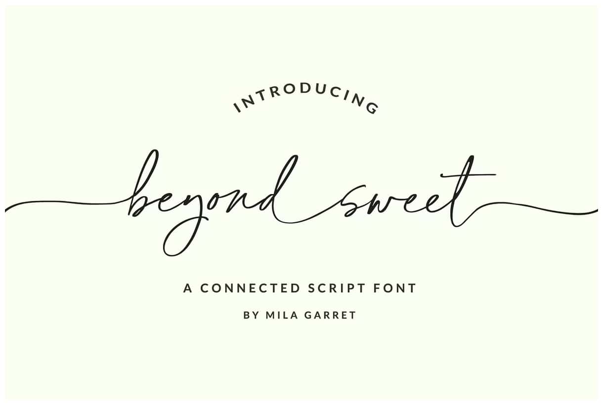 BeyondSweet Handwritten Wedding Font - Leasted - Graphics Template ...