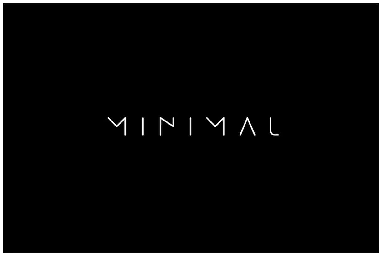 MINIMAL - modern futuristic font - Leasted - Graphics Template Resources