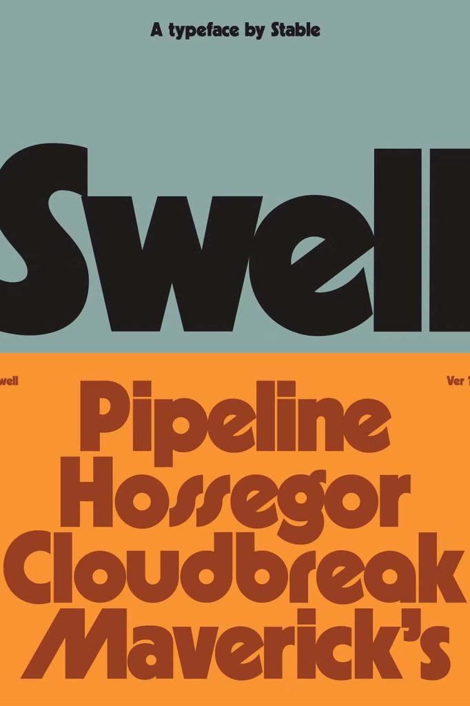 Swell - Display Font - Leasted - Graphics Template Resources