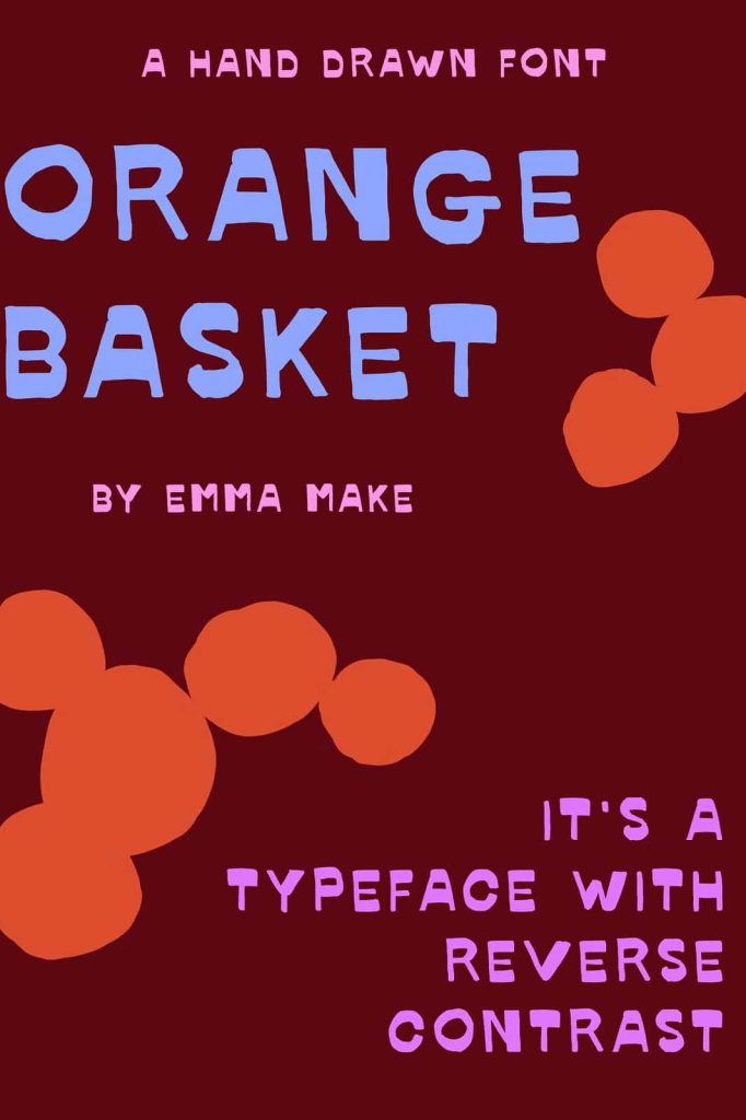 OrangeBasket - Reverse Contrast Font - Leasted - Graphics Template ...