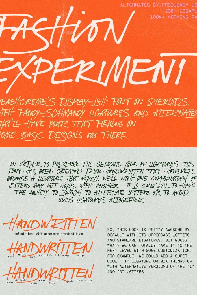 Fashion Experiment // Funky Font - Leasted - Graphics Template Resources