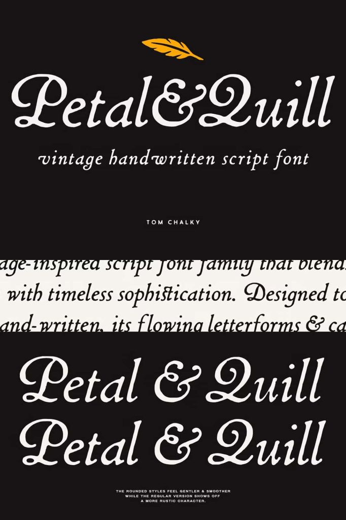 Petal & Quill Handwritten Script - Leasted - Graphics Template Resources