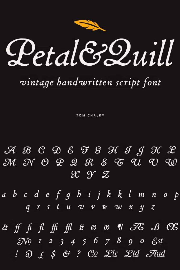 Petal & Quill Handwritten Script - Leasted - Graphics Template Resources