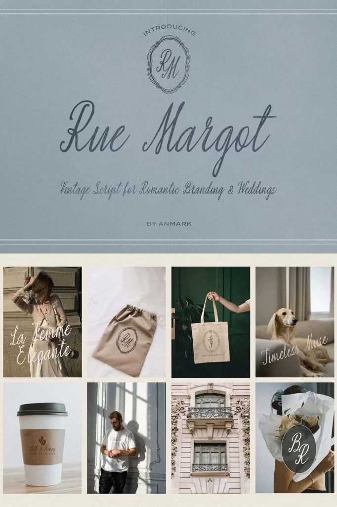 Rue Margot Elegant Wedding Script - Leasted - Graphics Template Resources