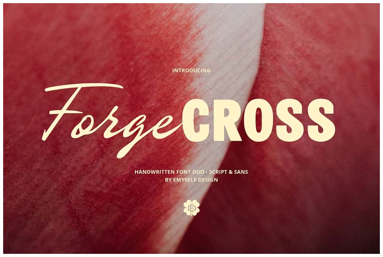 ED Forge Cross - Handwritten Font - Leasted - Graphics Template Resources