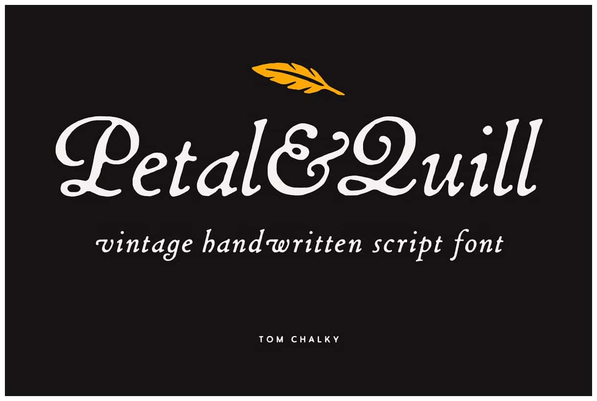 Petal & Quill Handwritten Script - Leasted - Graphics Template Resources